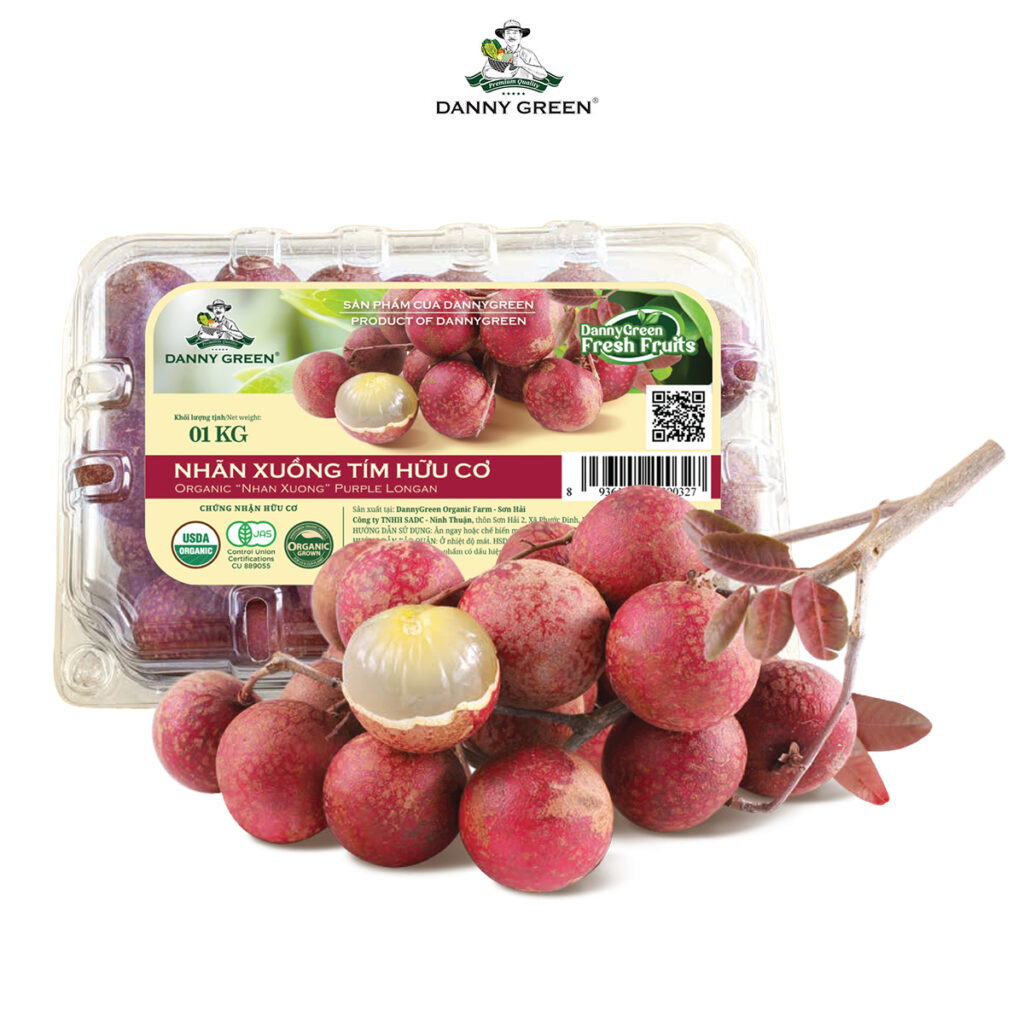 DannyGreen Organic “Nhan Xuong” Purple Longan - DannyGreen
